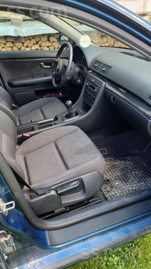 Blue Audi A4 2004 in Limbazi, with an engine capacity of 2.00 L and mileage of 193 thousand km for 650 €, photo 7 on AUTOMOTO.COM.LV