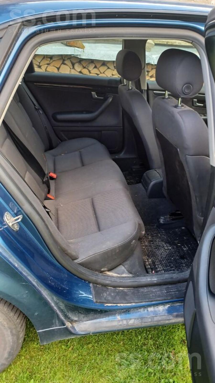 Blue Audi A4 2004 in Limbazi, with an engine capacity of 2.00 L and mileage of 193 thousand km for 650 €, photo 9 on AUTOMOTO.COM.LV