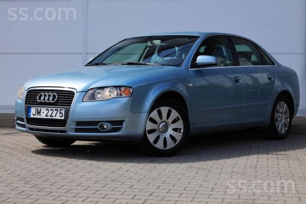 Blue Audi A4 2005 in Riga, with an engine capacity of 2.00 L and mileage of 0 thousand km for 1995 €, photo 1 on AUTOMOTO.COM.LV