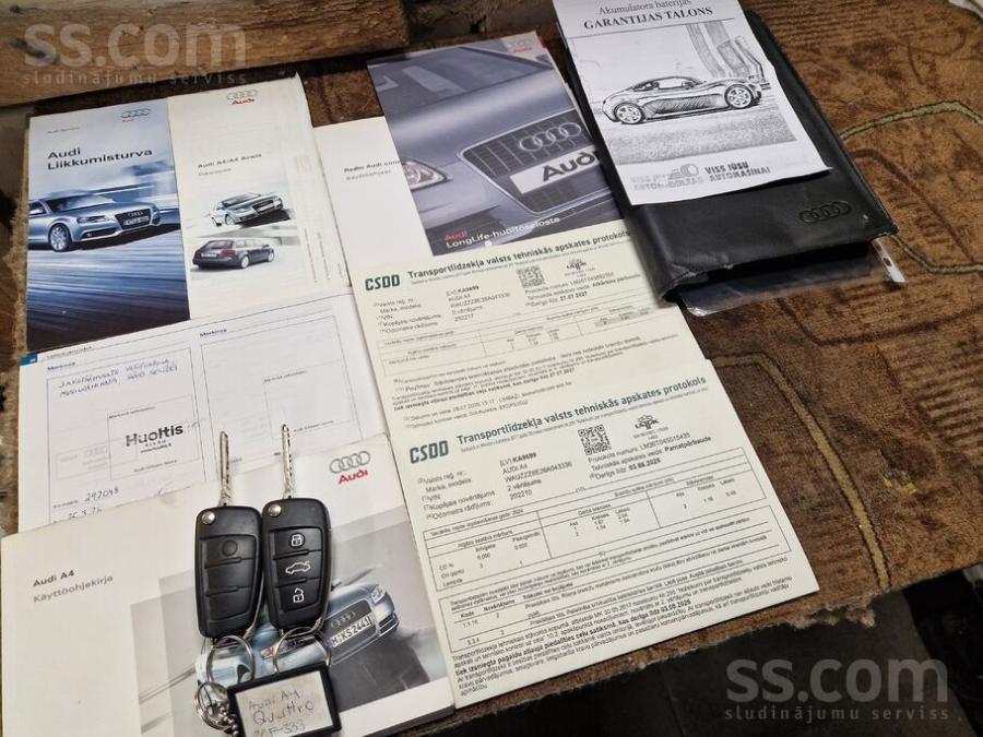 Blue Audi A4 2005 in Limbazi, with an engine capacity of 1.80 L and mileage of 293 thousand km for 3180 €, photo 17 on AUTOMOTO.COM.LV