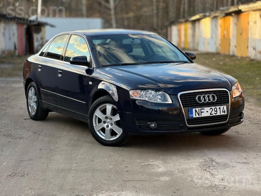 Blue Audi A4 2006 in Riga, with an engine capacity of 1.60 L and mileage of 290 thousand km for 2900 €, photo 1 on AUTOMOTO.COM.LV