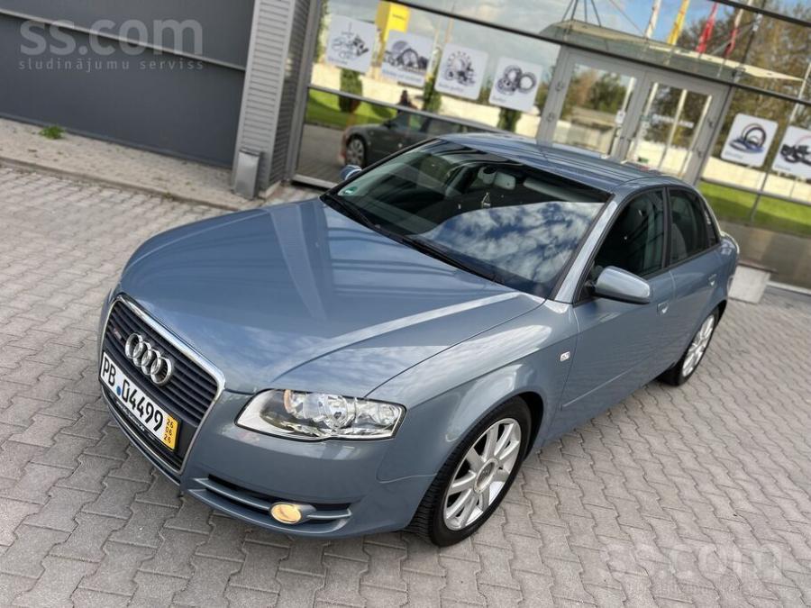 Blue Audi A4 2007 in Jekabpils, with an engine capacity of 2.00 L and mileage of 226 thousand km for 4500 €, photo 12 on AUTOMOTO.COM.LV