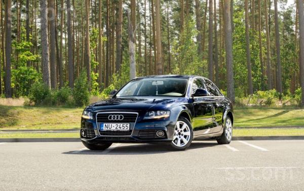 Blue Audi A4 2008 in Riga, with an engine capacity of 2.00 L and mileage of 323 thousand km for 3990 €, photo 1 on AUTOMOTO.COM.LV