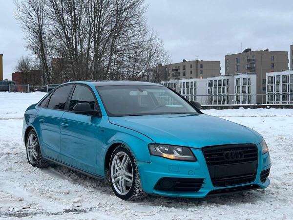 Blue Audi A4 2008 in Vilnius, with an engine capacity of 1.97 L and mileage of 399 thousand km for 3200 €, photo 3 on AUTOMOTO.COM.LV