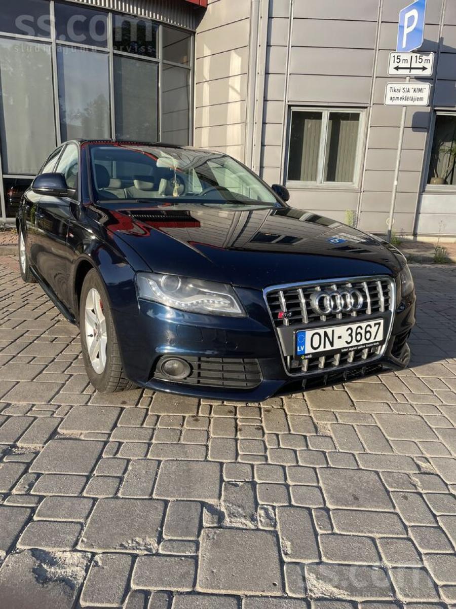 Blue Audi A4 2008 in Riga, with an engine capacity of 2.70 L and mileage of 368 thousand km for 4300 €, photo 3 on AUTOMOTO.COM.LV