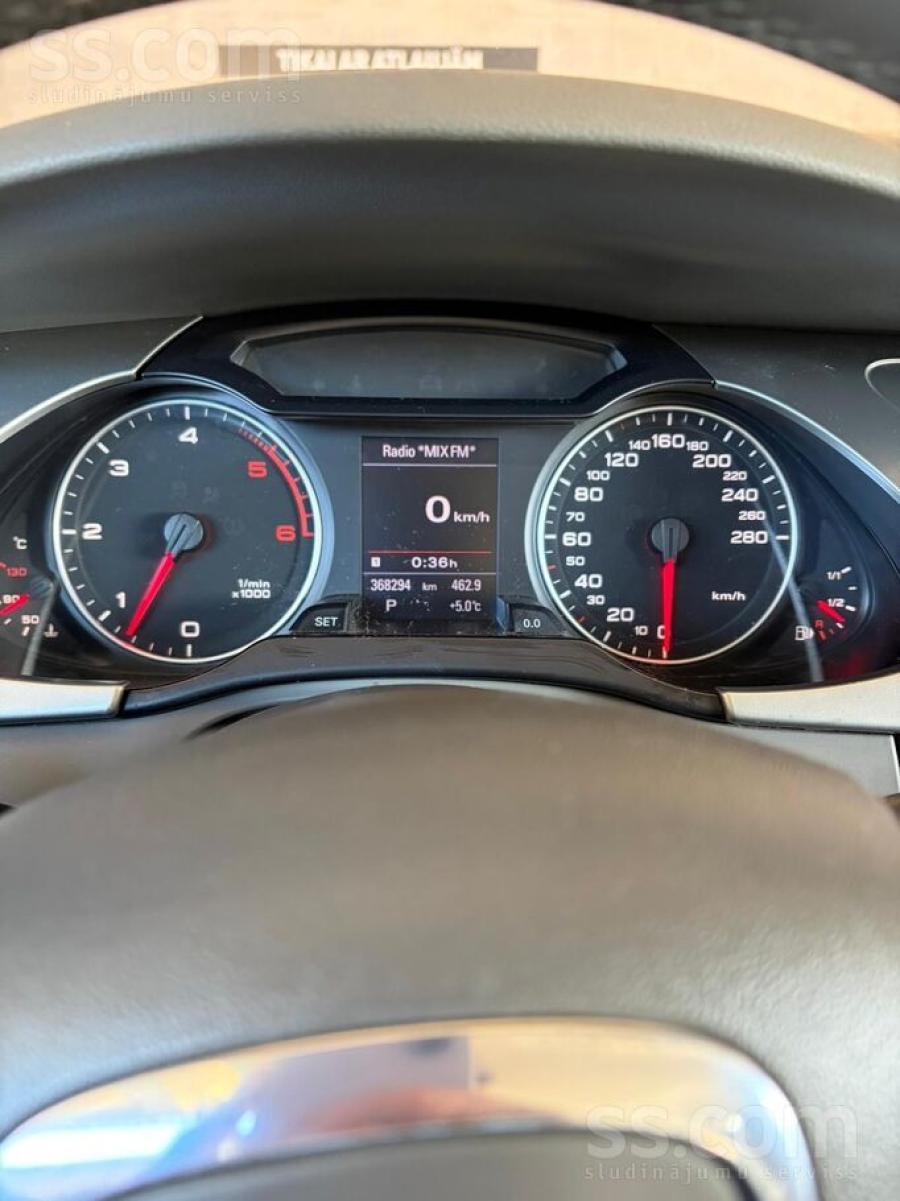 Blue Audi A4 2008 in Riga, with an engine capacity of 2.70 L and mileage of 368 thousand km for 4300 €, photo 8 on AUTOMOTO.COM.LV