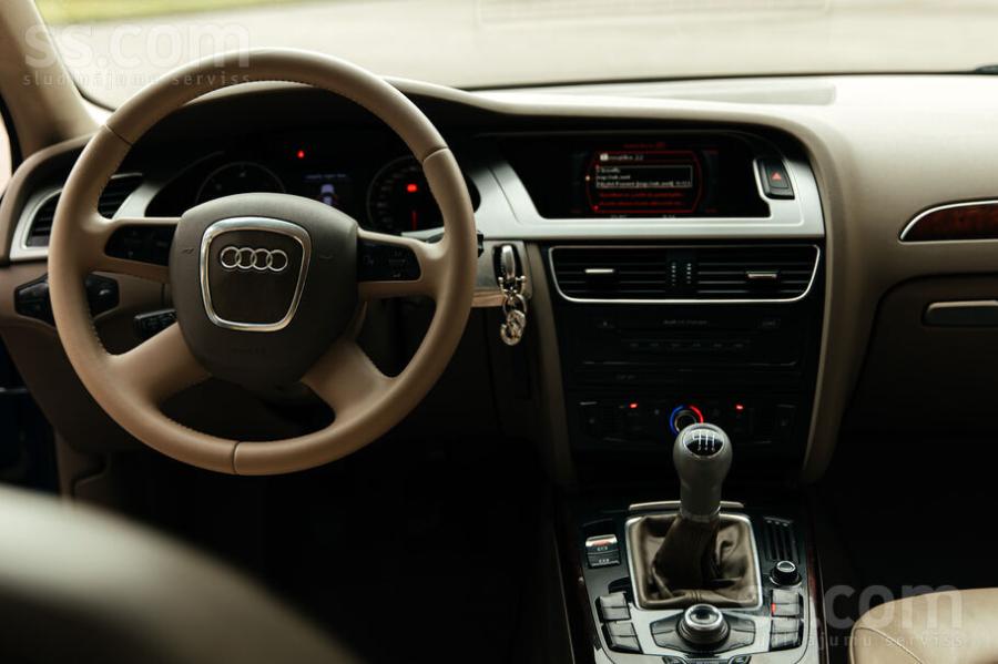 Blue Audi A4 2008 in Daugavpils, with an engine capacity of 2.00 L and mileage of 354 thousand km for 5400 €, photo 11 on AUTOMOTO.COM.LV