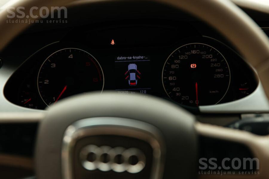 Blue Audi A4 2008 in Daugavpils, with an engine capacity of 2.00 L and mileage of 354 thousand km for 5400 €, photo 12 on AUTOMOTO.COM.LV