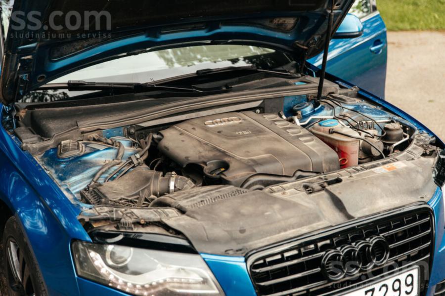 Blue Audi A4 2008 in Daugavpils, with an engine capacity of 2.00 L and mileage of 354 thousand km for 5400 €, photo 15 on AUTOMOTO.COM.LV