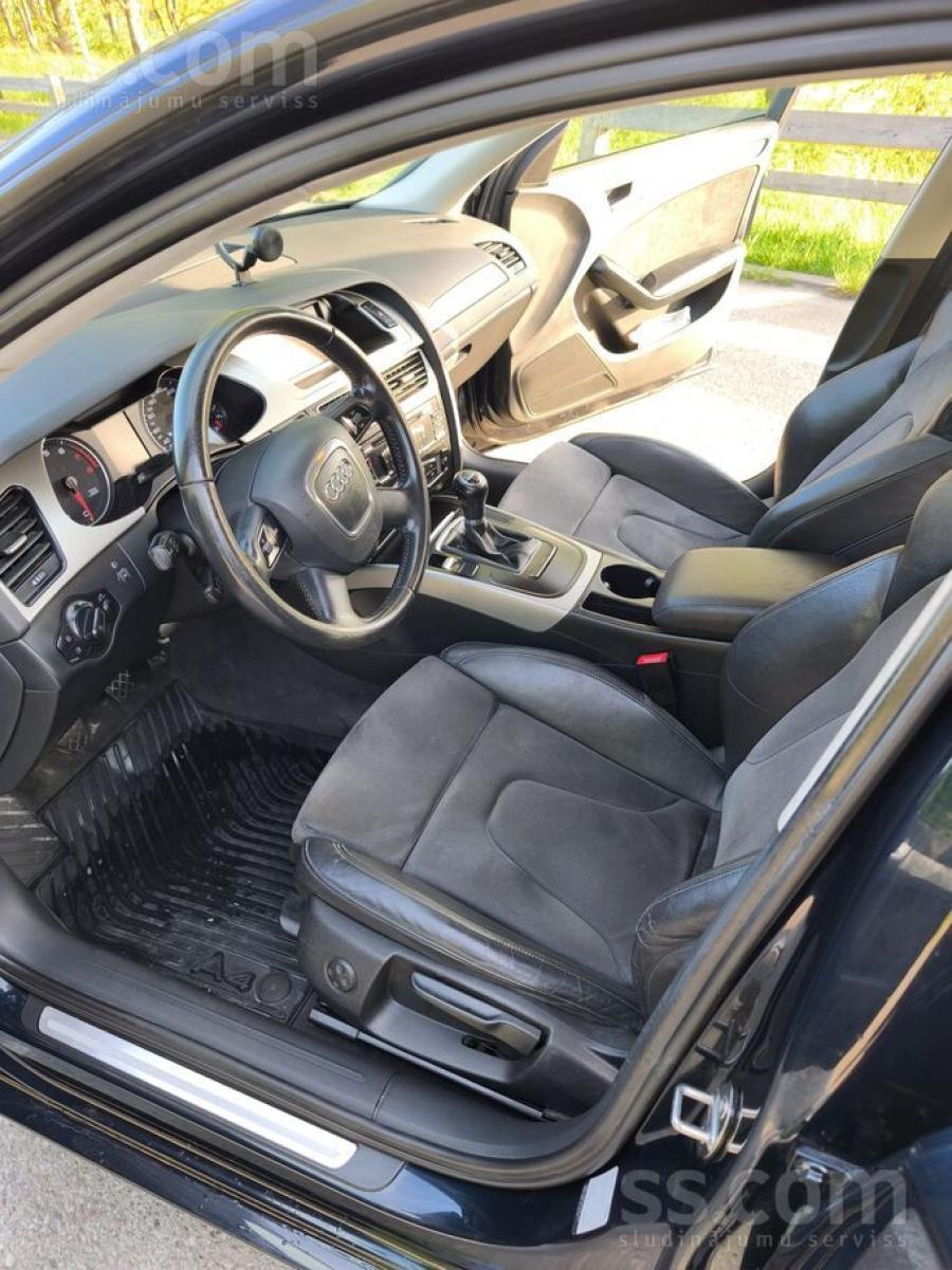 Zils Audi A4 2008 Kuldīga, ar dzinēja tilpumu 2.00 L un nobraukumu 243 tūkst. km par 4600 €, foto 11 vietnē AUTOMOTO.COM.LV