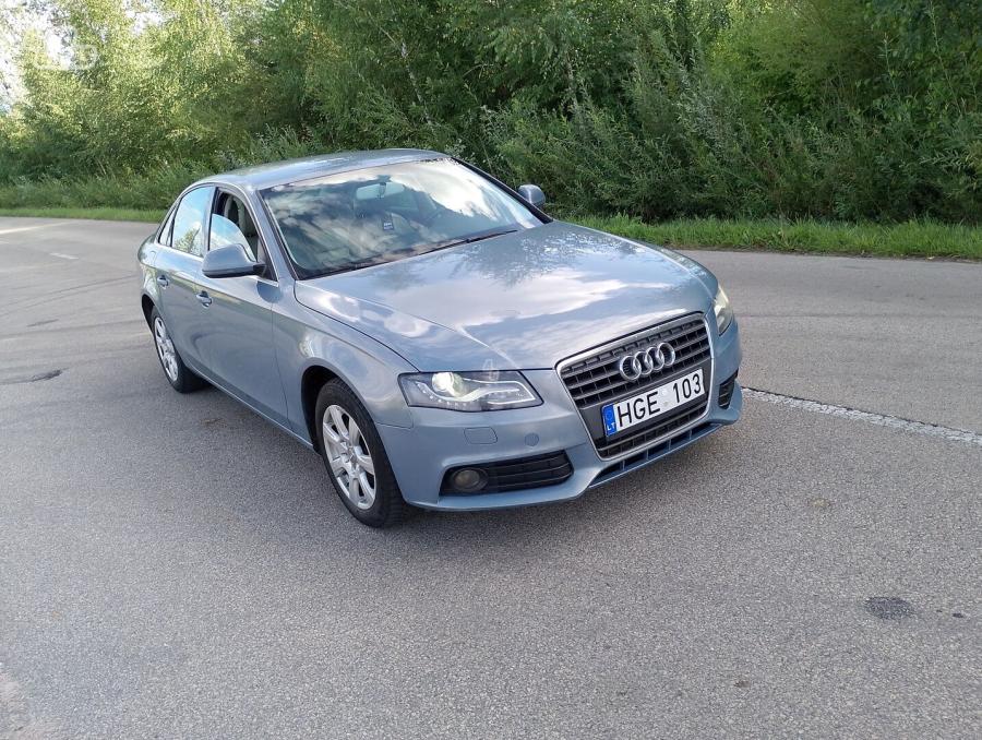 Blue Audi A4 2009 in Vilnius, with an engine capacity of 2.00 L and mileage of 418 thousand km for 2550 €, photo 3 on AUTOMOTO.COM.LV