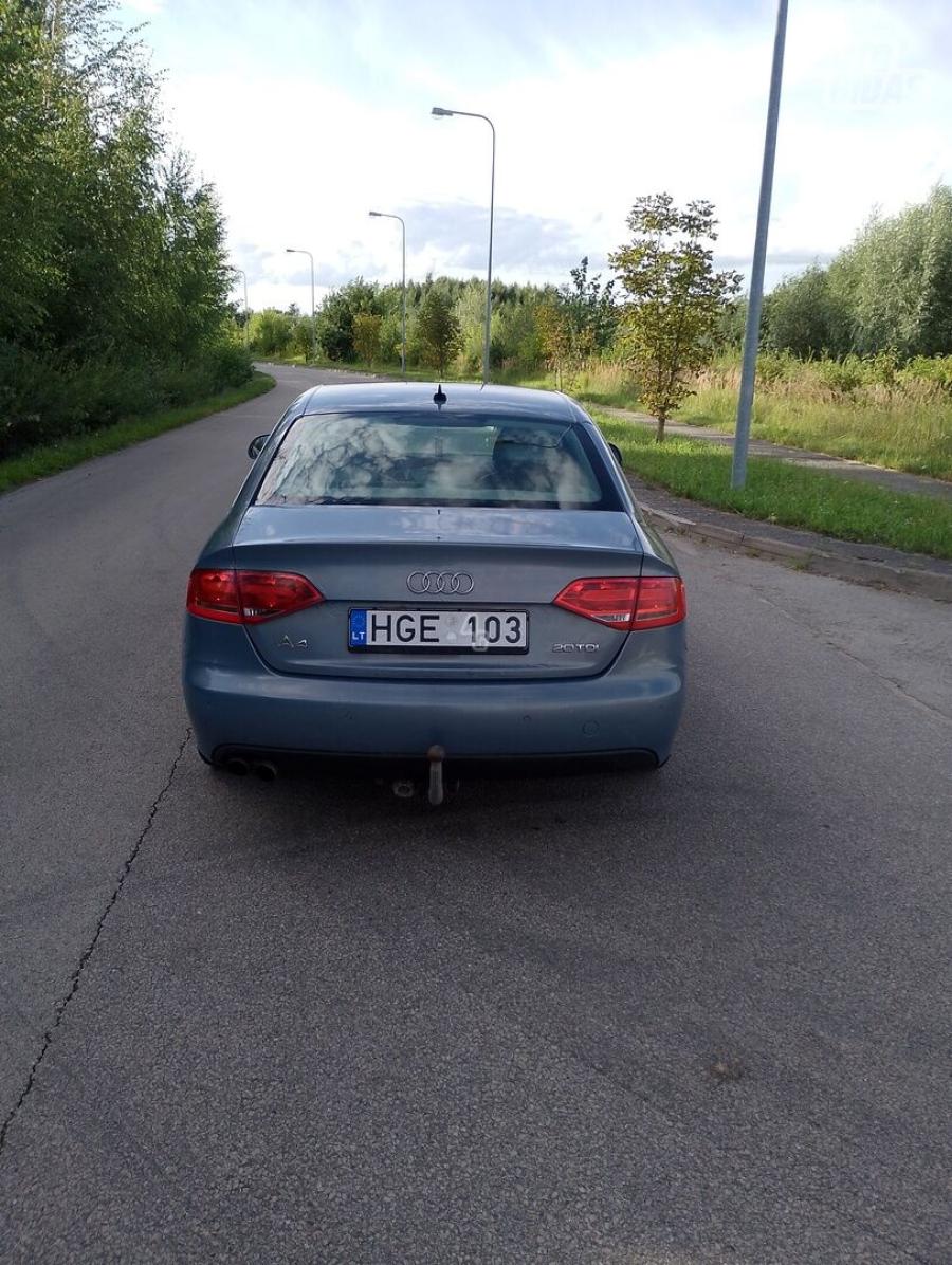Blue Audi A4 2009 in Vilnius, with an engine capacity of 2.00 L and mileage of 418 thousand km for 2550 €, photo 16 on AUTOMOTO.COM.LV