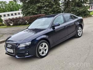 Zils Audi A4 2010 Jēkabpils, ar dzinēja tilpumu 2.00 L un nobraukumu 292 tūkst. km par 5690 €, foto  vietnē AUTOMOTO.COM.LV