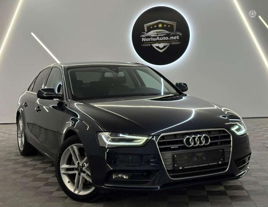 Zils Audi A4 2012 Marijampole, ar dzinēja tilpumu 2.97 L un nobraukumu 367 tūkst. km par 7450 €, foto 1 vietnē AUTOMOTO.COM.LV