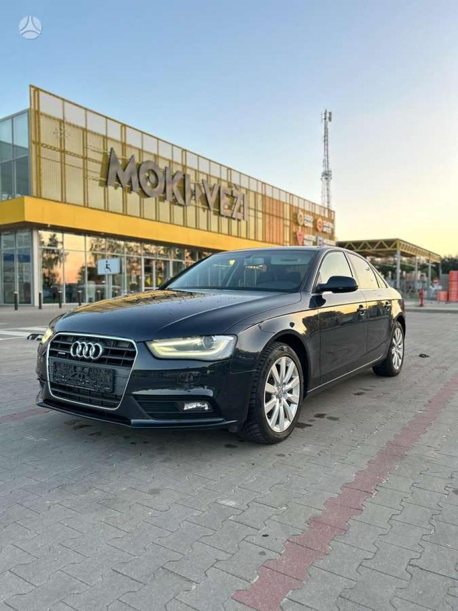 Blue Audi A4 2013 in Vilnius, with an engine capacity of 1.98 L and mileage of 136 thousand km for 9100 €, photo 1 on AUTOMOTO.COM.LV