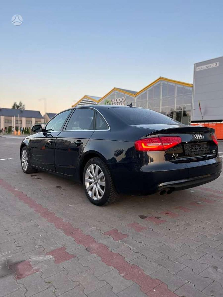 Blue Audi A4 2013 in Vilnius, with an engine capacity of 1.98 L and mileage of 136 thousand km for 9100 €, photo 4 on AUTOMOTO.COM.LV