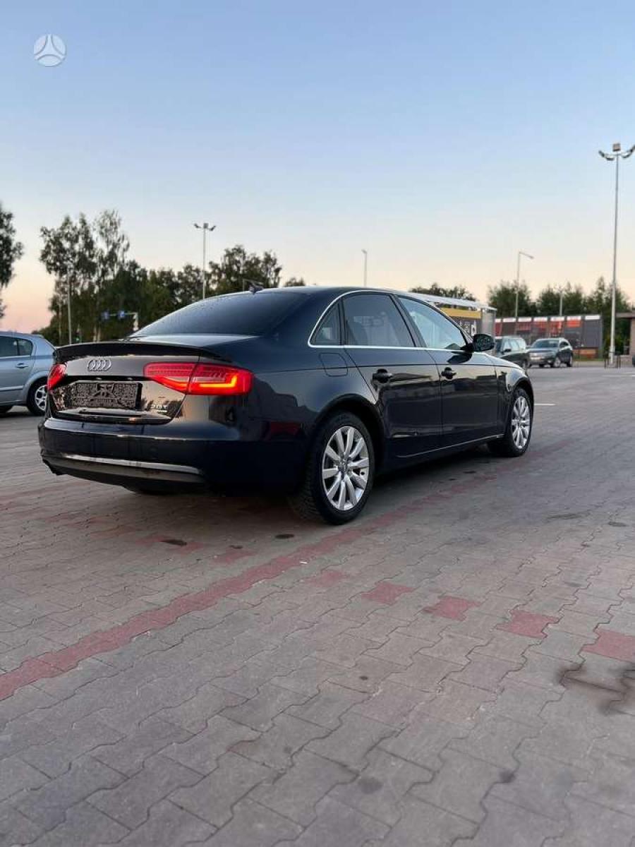 Blue Audi A4 2013 in Vilnius, with an engine capacity of 1.98 L and mileage of 136 thousand km for 9100 €, photo 5 on AUTOMOTO.COM.LV