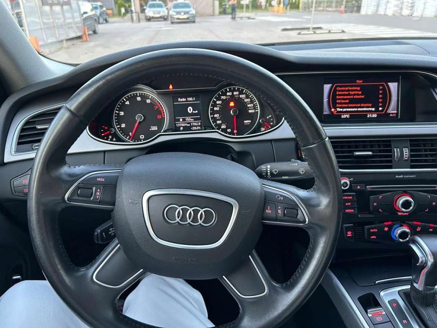 Blue Audi A4 2013 in Vilnius, with an engine capacity of 1.98 L and mileage of 136 thousand km for 9100 €, photo 7 on AUTOMOTO.COM.LV