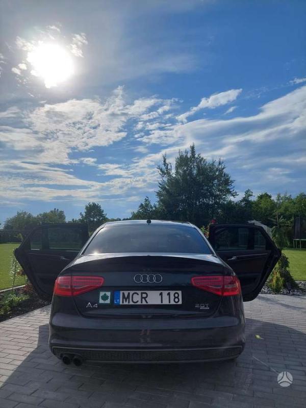 Blue Audi A4 2014 in Vilnius, with an engine capacity of 1.98 L and mileage of 185 thousand km for 9600 €, photo 9 on AUTOMOTO.COM.LV