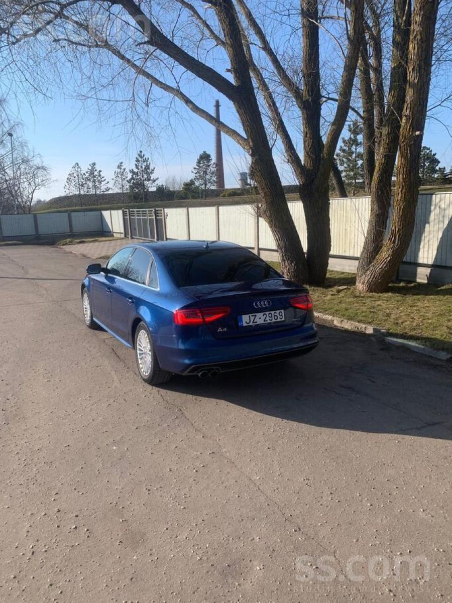 Zils Audi A4 2015 Liepāja, ar dzinēja tilpumu 2.00 L un nobraukumu 103 tūkst. km par 15500 €, foto 6 vietnē AUTOMOTO.COM.LV