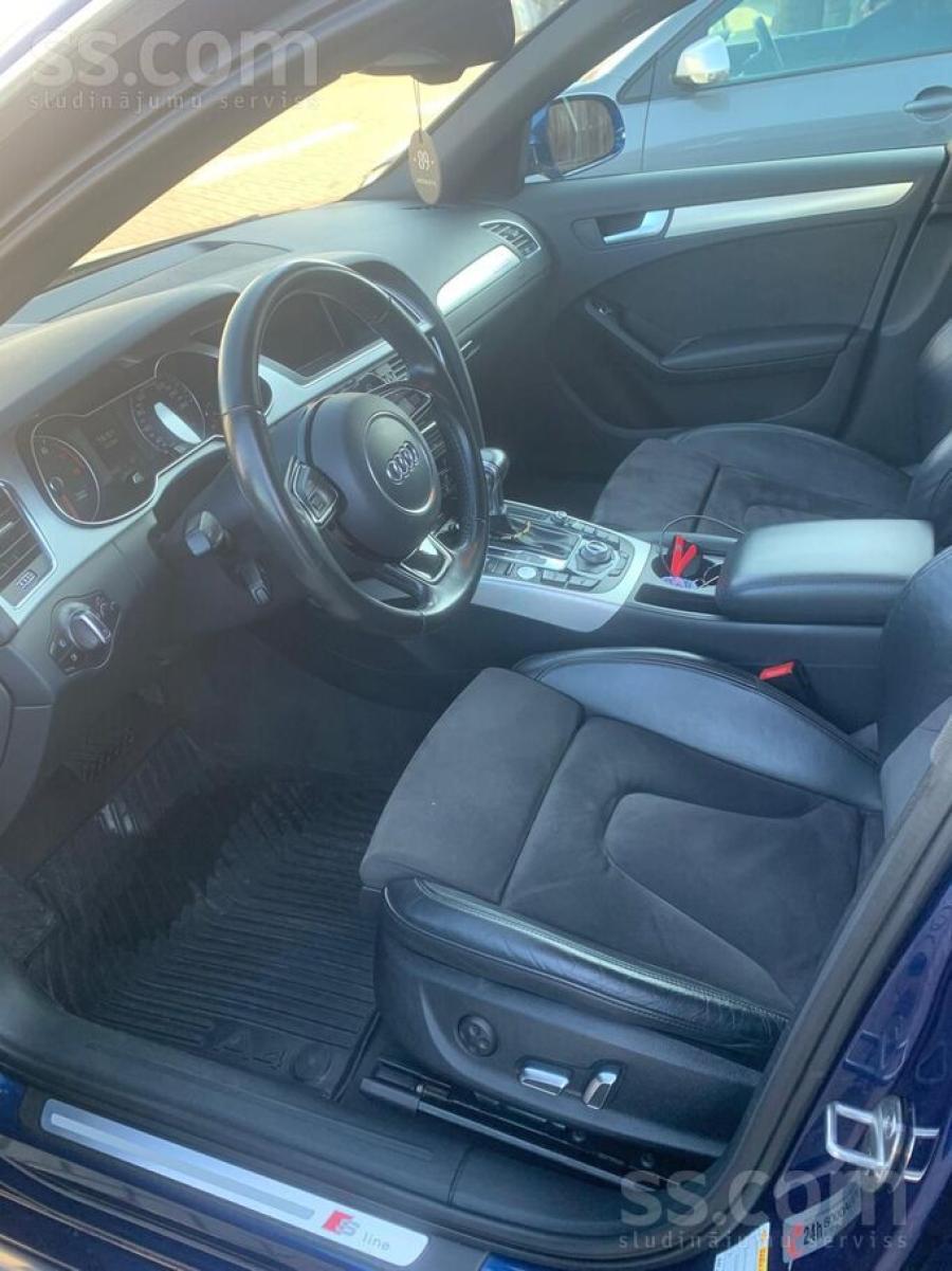 Zils Audi A4 2015 Liepāja, ar dzinēja tilpumu 2.00 L un nobraukumu 103 tūkst. km par 15500 €, foto 7 vietnē AUTOMOTO.COM.LV
