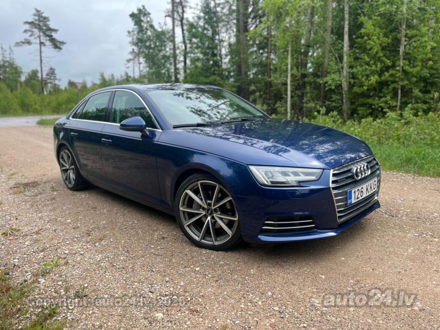 Zils Audi A4 2016 Tallina, ar dzinēja tilpumu 2.00 L un nobraukumu 223 tūkst. km par 11500 €, foto 1 vietnē AUTOMOTO.COM.LV