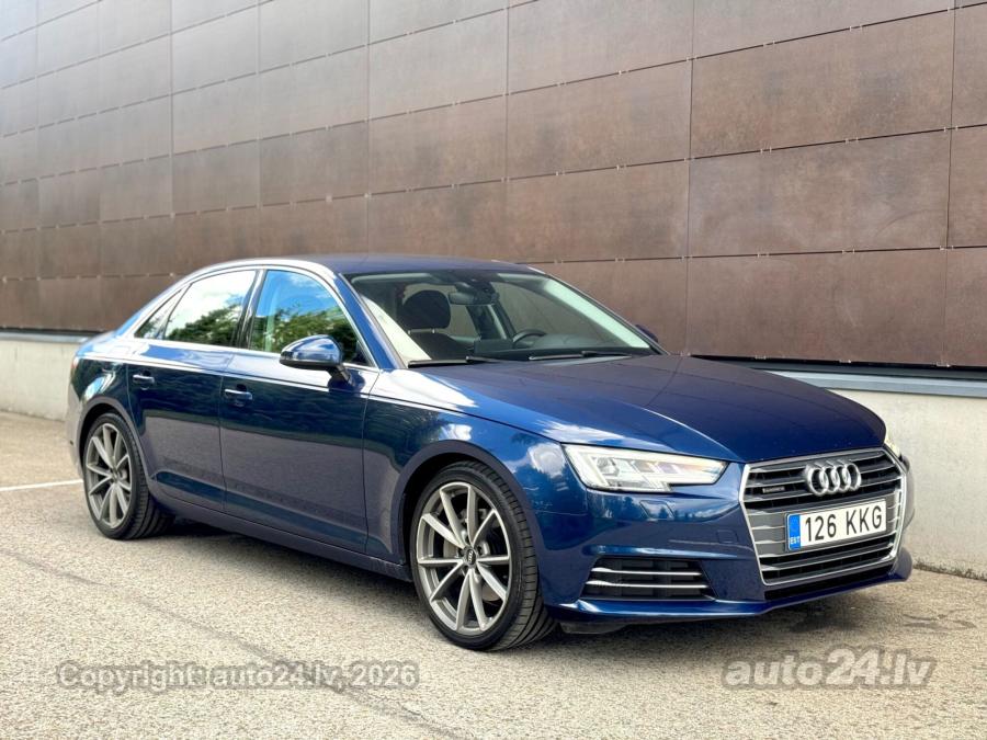 Blue Audi A4 2016 in Tallinn, with an engine capacity of 2.00 L and mileage of 223 thousand km for 15500 €, photo 4 on AUTOMOTO.COM.LV