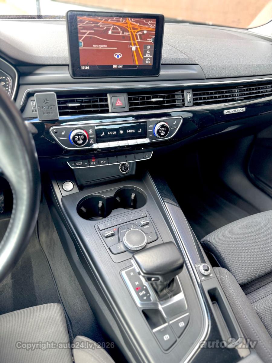 Blue Audi A4 2016 in Tallinn, with an engine capacity of 2.00 L and mileage of 223 thousand km for 15500 €, photo 12 on AUTOMOTO.COM.LV