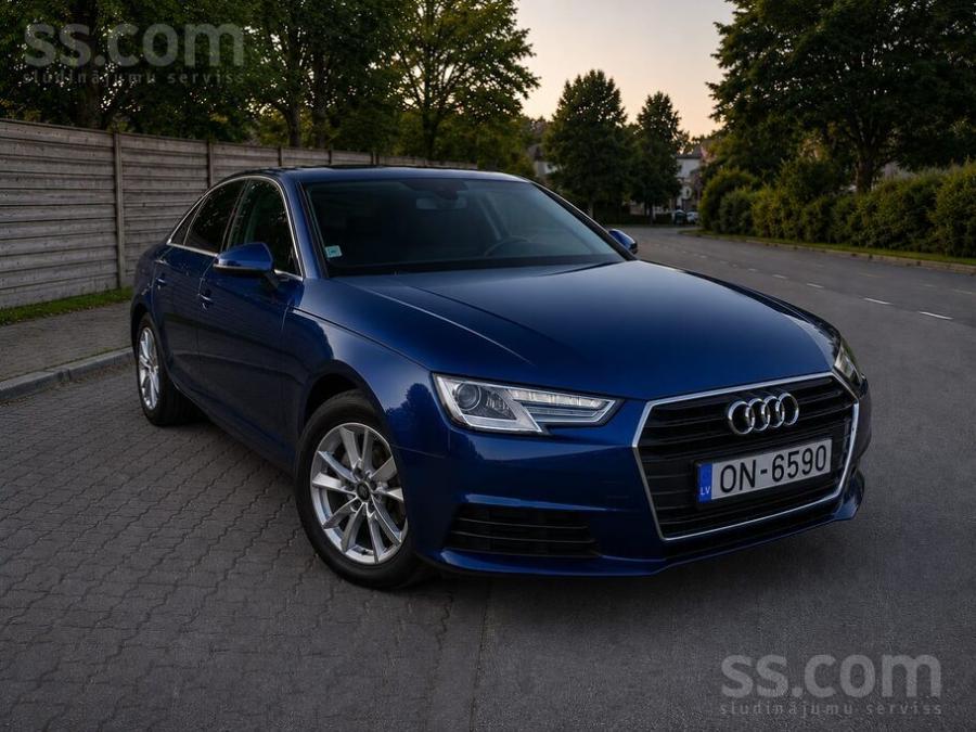 Blue Audi A4 2016 in Jelgava, with an engine capacity of 1.40 L and mileage of 215 thousand km for 11200 €, photo 5 on AUTOMOTO.COM.LV