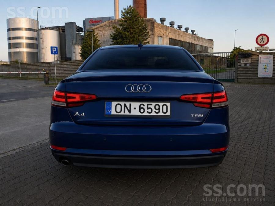 Blue Audi A4 2016 in Jelgava, with an engine capacity of 1.40 L and mileage of 215 thousand km for 11200 €, photo 8 on AUTOMOTO.COM.LV