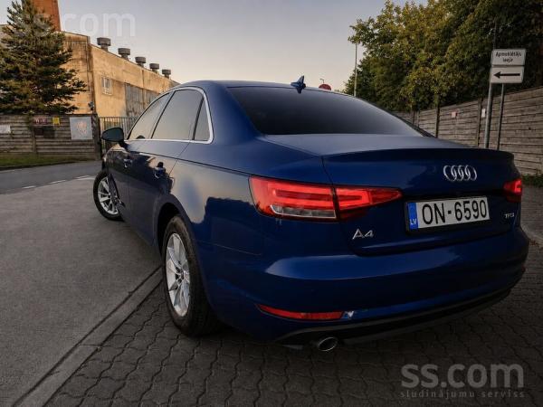 Blue Audi A4 2016 in Jelgava, with an engine capacity of 1.40 L and mileage of 215 thousand km for 11200 €, photo 8 on AUTOMOTO.COM.LV