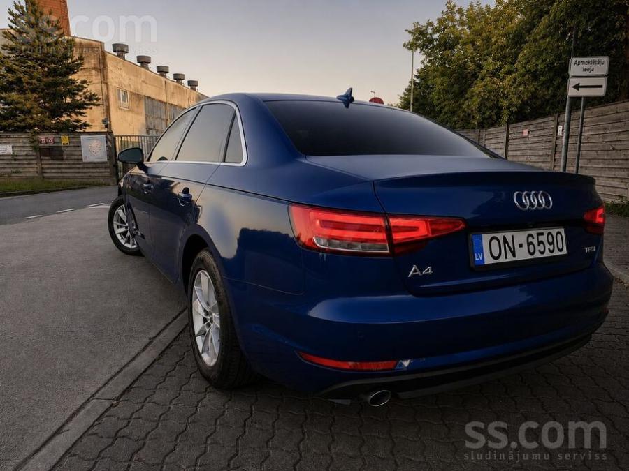 Blue Audi A4 2016 in Jelgava, with an engine capacity of 1.40 L and mileage of 215 thousand km for 11200 €, photo 9 on AUTOMOTO.COM.LV