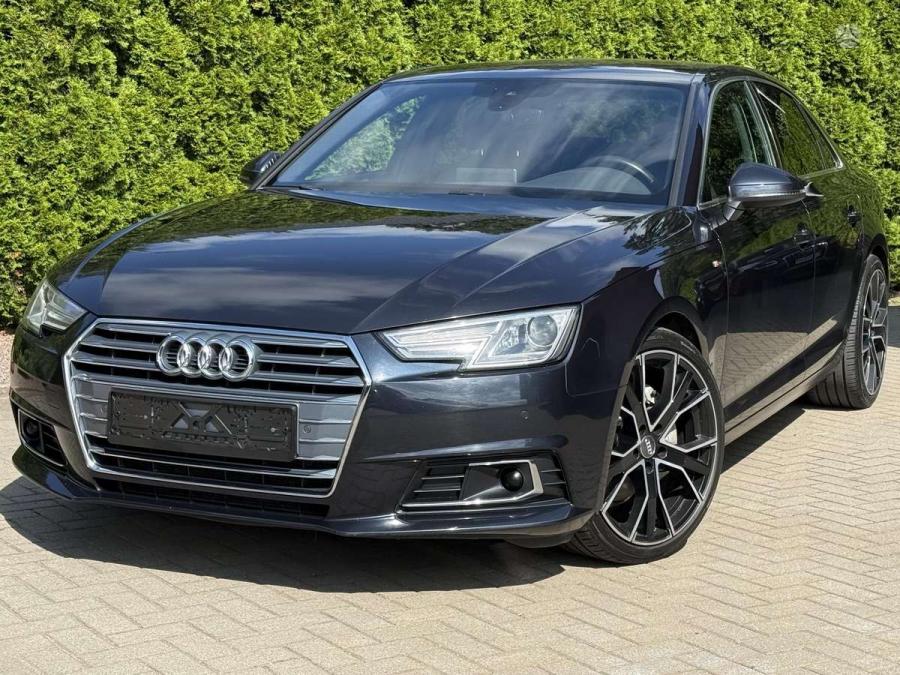 Blue Audi A4 2017 in Jonava, with an engine capacity of 1.97 L and mileage of 221 thousand km for 15250 €, photo 1 on AUTOMOTO.COM.LV