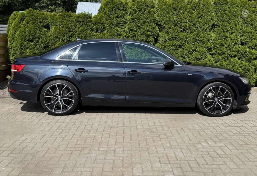 Blue Audi A4 2017 in Jonava, with an engine capacity of 1.97 L and mileage of 221 thousand km for 15250 €, photo 16 on AUTOMOTO.COM.LV