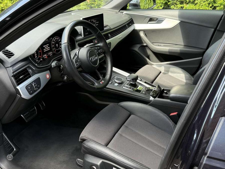 Blue Audi A4 2017 in Jonava, with an engine capacity of 1.97 L and mileage of 221 thousand km for 15250 €, photo 18 on AUTOMOTO.COM.LV