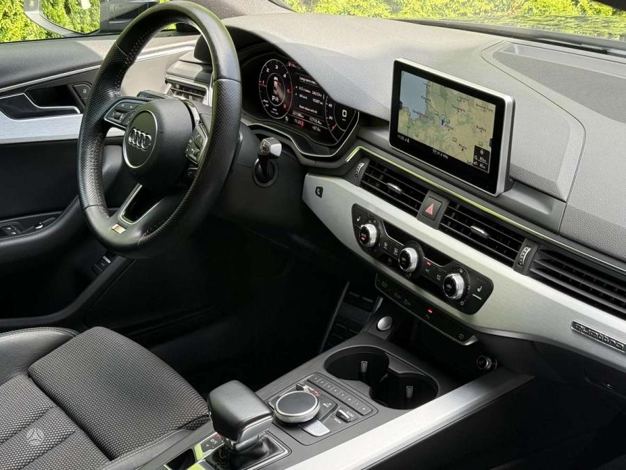 Blue Audi A4 2017 in Jonava, with an engine capacity of 1.97 L and mileage of 221 thousand km for 15250 €, photo 24 on AUTOMOTO.COM.LV