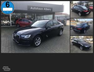 Zils Audi A4 2018 Kauņa, ar dzinēja tilpumu 2.00 L un nobraukumu 76 tūkst. km par 25875 €, foto  vietnē AUTOMOTO.COM.LV