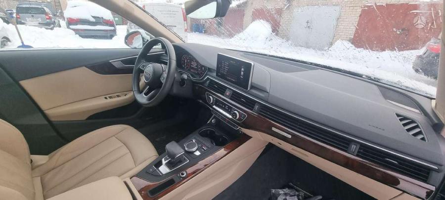 Blue Audi A4 2018 in Vilnius, with an engine capacity of 1.98 L and mileage of 108 thousand km for 13500 €, photo 9 on AUTOMOTO.COM.LV