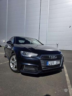 Blue Audi A4 2018 in Vilnius, with an engine capacity of 1.97 L and mileage of 24 thousand km for 12500 €, photo  on AUTOMOTO.COM.LV