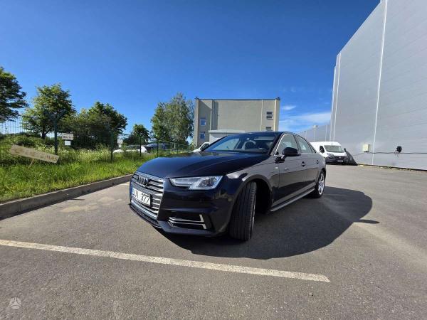 Blue Audi A4 2018 in Vilnius, with an engine capacity of 1.97 L and mileage of 24 thousand km for 12500 €, photo 2 on AUTOMOTO.COM.LV