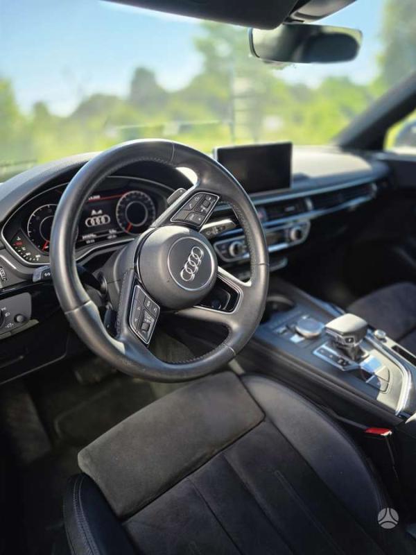 Blue Audi A4 2018 in Vilnius, with an engine capacity of 1.97 L and mileage of 24 thousand km for 12500 €, photo 6 on AUTOMOTO.COM.LV