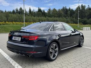 Blue Audi A4 2018 in Vilnius, with an engine capacity of 2.00 L and mileage of 111 thousand km for 16300 €, photo  on AUTOMOTO.COM.LV