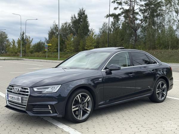 Blue Audi A4 2018 in Vilnius, with an engine capacity of 2.00 L and mileage of 111 thousand km for 16300 €, photo 3 on AUTOMOTO.COM.LV