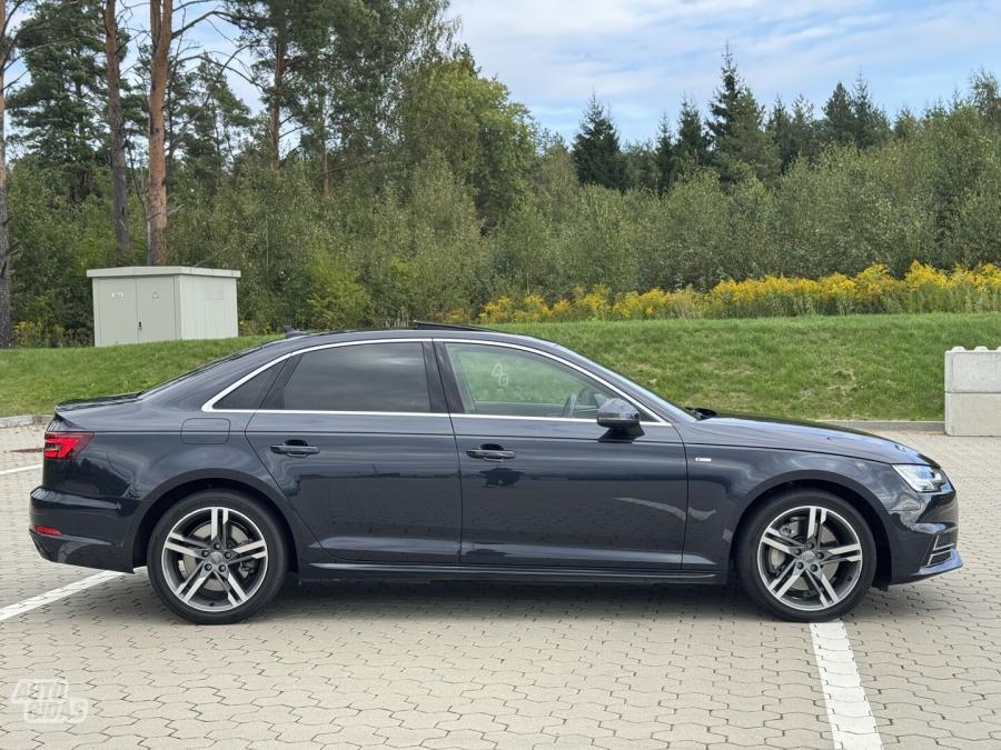 Blue Audi A4 2018 in Vilnius, with an engine capacity of 2.00 L and mileage of 111 thousand km for 16300 €, photo 5 on AUTOMOTO.COM.LV