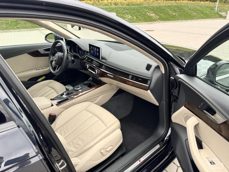 Blue Audi A4 2018 in Vilnius, with an engine capacity of 2.00 L and mileage of 111 thousand km for 16300 €, photo 20 on AUTOMOTO.COM.LV