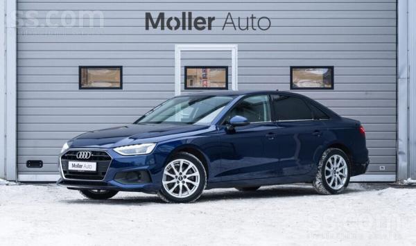 Zils Audi A4 2021 Jelgava, ar dzinēja tilpumu 2.00 L un nobraukumu 130 tūkst. km par 22400 €, foto 1 vietnē AUTOMOTO.COM.LV