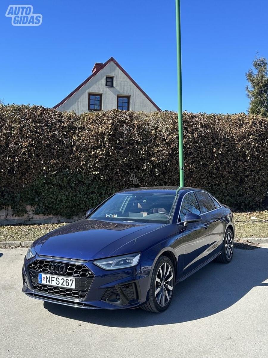 Blue Audi A4 2021 in Klaipeda, with an engine capacity of 2.00 L and mileage of 109 thousand km for 19100 €, photo 1 on AUTOMOTO.COM.LV