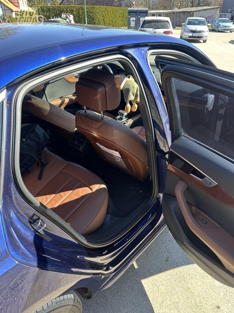 Blue Audi A4 2021 in Klaipeda, with an engine capacity of 2.00 L and mileage of 109 thousand km for 19100 €, photo 8 on AUTOMOTO.COM.LV