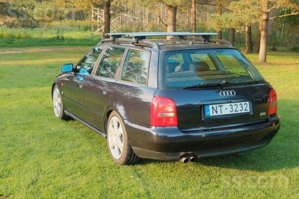 Blue Audi A4 1996 in Ogre, with an engine capacity of 2.60 L and mileage of 341 thousand km for 2700 €, photo 3 on AUTOMOTO.COM.LV