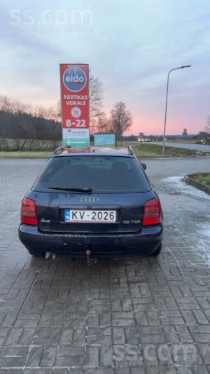 Blue Audi A4 1996 in Tukums, with an engine capacity of 1.90 L and mileage of 514 thousand km for 900 €, photo 5 on AUTOMOTO.COM.LV